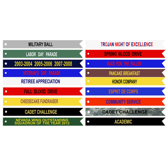 Custom Streamer JROTC/ ROTC (Each) (Takes Minimum 4 months) [JDT-21-01 ...
